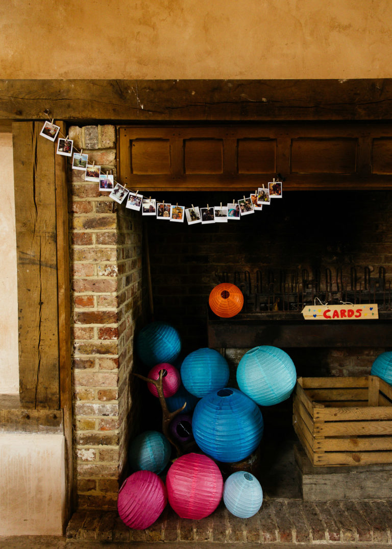 An acid-bright, festival inspired barn wedding in the woods...